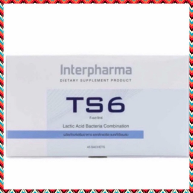 TS6 Probiotic ผลิตภัณฑ์ โปรไบโอติก มีจุลินทรีย์ 6 ชนิด 45 ซอง | Shopee ...
