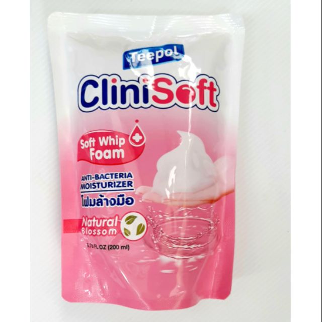 🌟พร้อมส่ง🌟 Teepol Clinisoft ทีโพล์ คลีนิซอฟ โฟมล้างมือ กลิ่น เนเชอรัล บลอสซั่ม ขนาด 200 ml ...