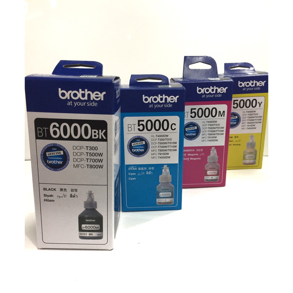 Brother BT60ฺฺ00BK 5000C 5000M 5000Y หมึกแท้ ครบ 4 สี | Shopee Thailand