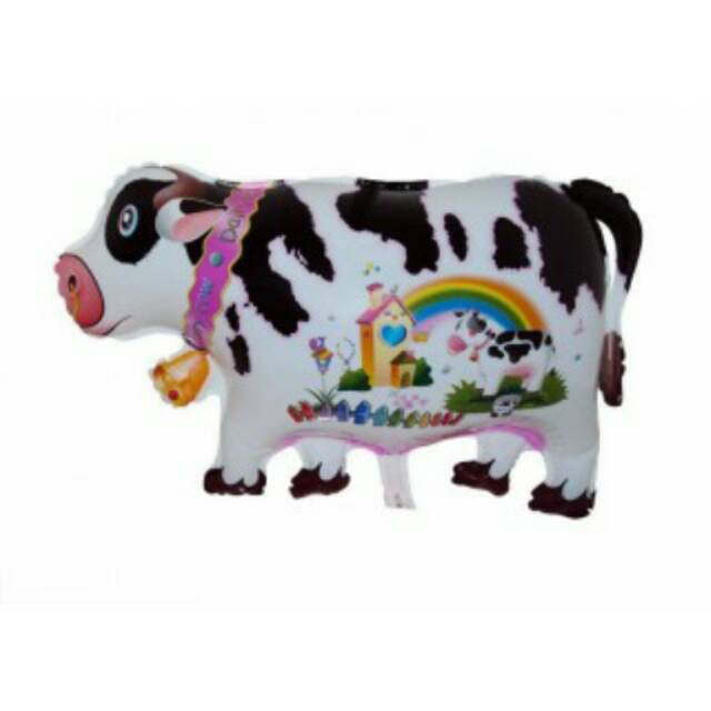 ลูกโป่งฟอยล์ COW 4 ชิ้น - CHILDREN& 39;S ของเล่นสี COW PARASITE GAS ฟอ ...