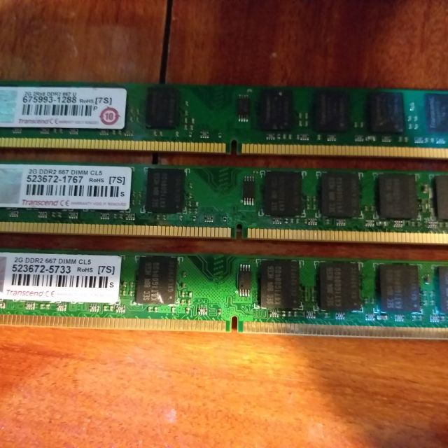 Ram เตี้ย ddr2 2gb bus 667 มี 3 อัน | Shopee Thailand