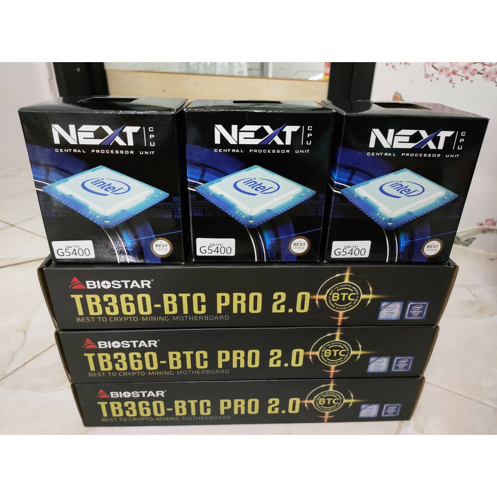 CPU INTEL PENTIUM G5400 LGA 1151V2 (NEXT) ของใหม่ ประกัน 3 ปี ใช้กับMainboard Biostar TB 360 BTC ...