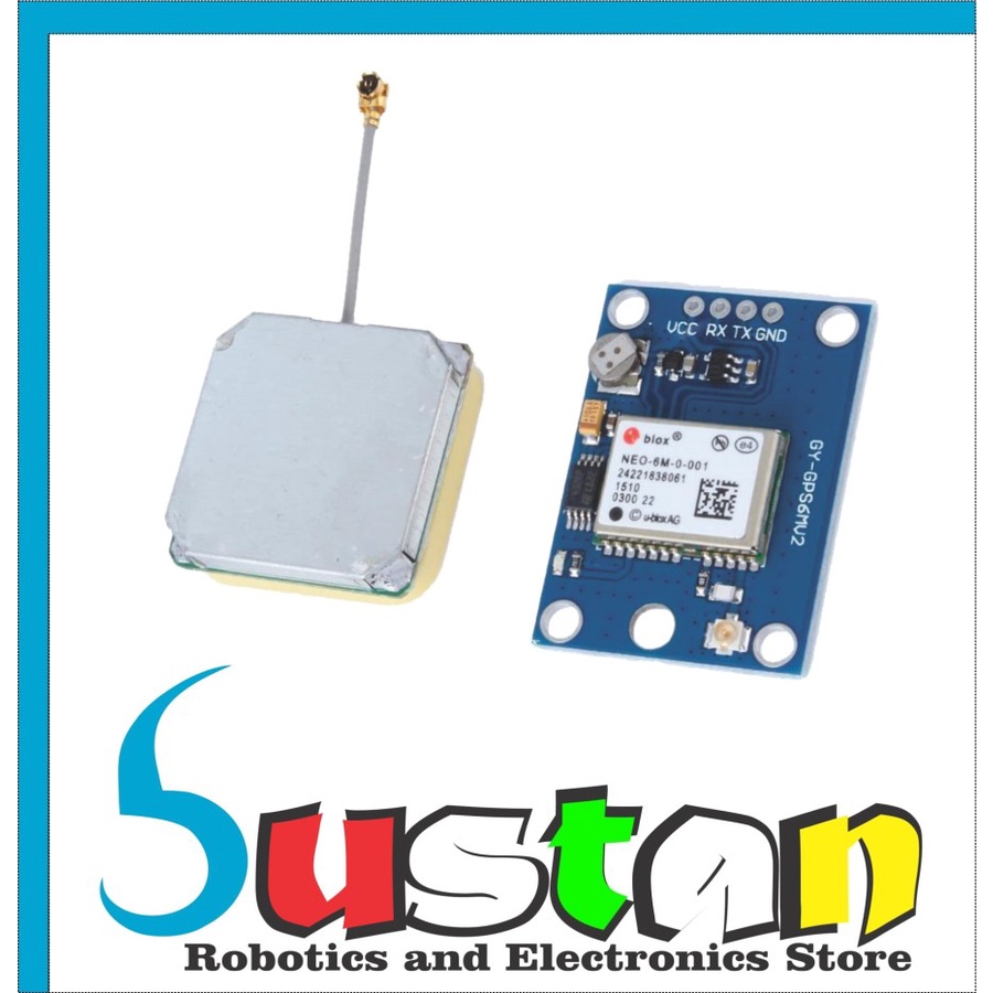 โมดูล GPS UBLOX NEO 6MV2 U-BLOX NEO-6M สําหรับ Arduino, Raspberry ...