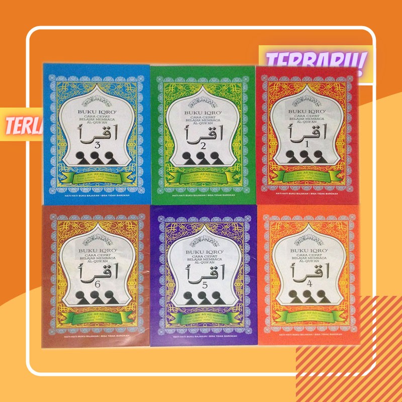 Eqro Besar Original เล่ม 1 - 6 / Iqro / วิธีด่วนเพื่อเรียนรู้การอ่าน ...