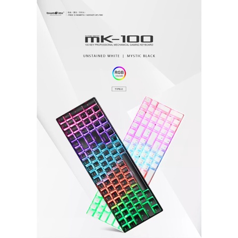 คีย์บอร์ดเกมมิ่ง Outemu MK-100 100Keys Pudding Mystic Mechanical ...