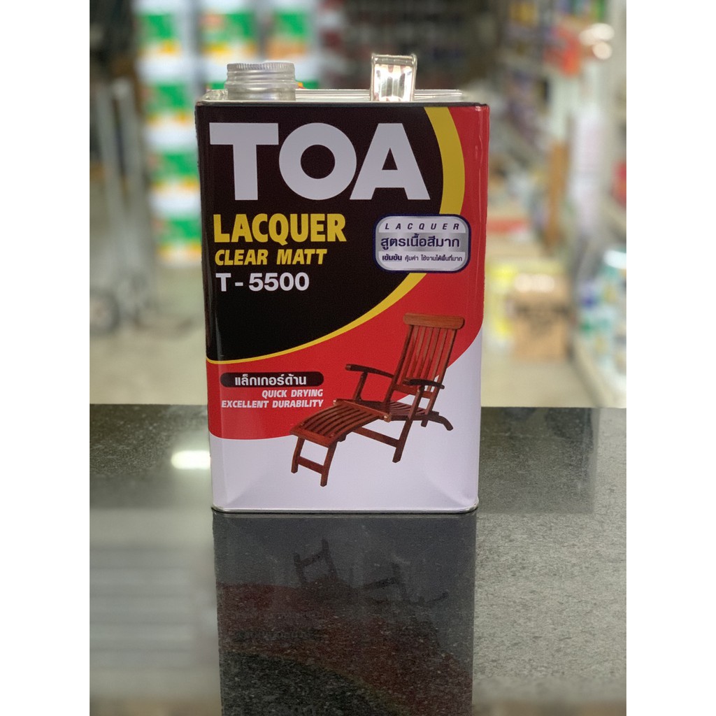 แลคเกอร์ด้าน TOA (3.785 ลิตร) TOA LACQUER CLEAR MATT T-5500 | Shopee Thailand