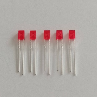 (5 ตัว) LED หลอดไฟ ไดโอด แปล่งแสง Diode Light Emiting Diode แดง เขียว ...