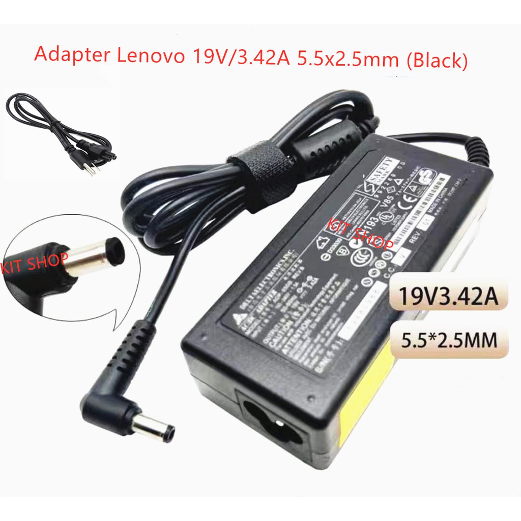 OEM Adapter Lenovo 19V3.42A 5.5x2.5mm (Black) | Shopee Thailand