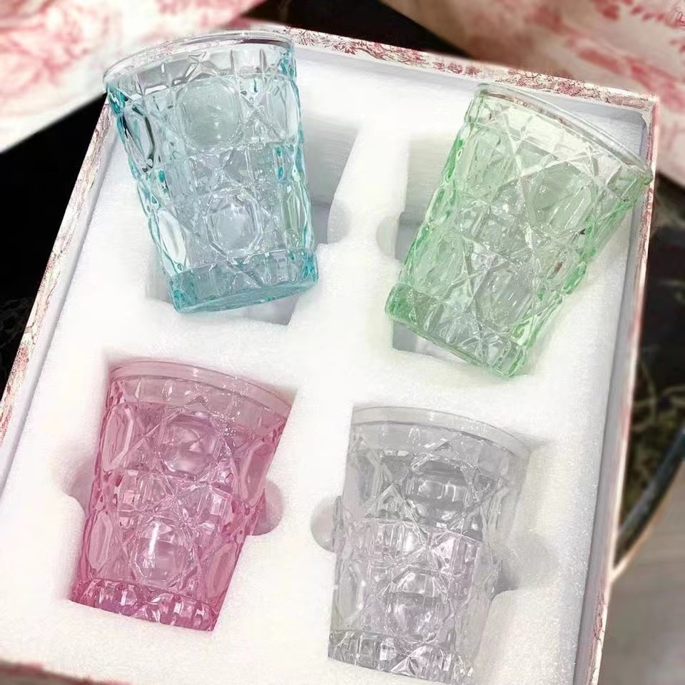 Dior Dior high-end gift box European-style rhombic high-value crystal ...