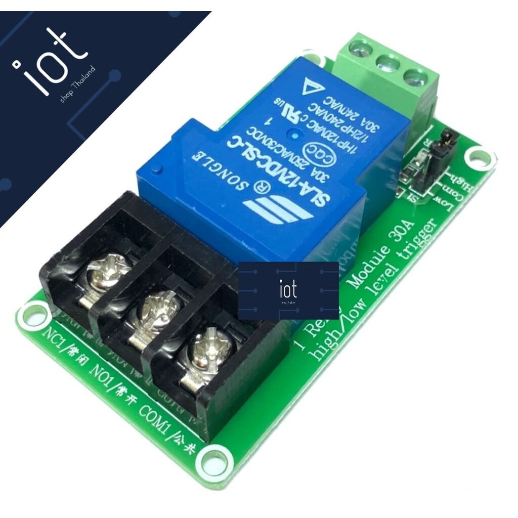H&L 12V 30A 1 Channel Relay Isolation High And Low Trigger | Shopee Thailand