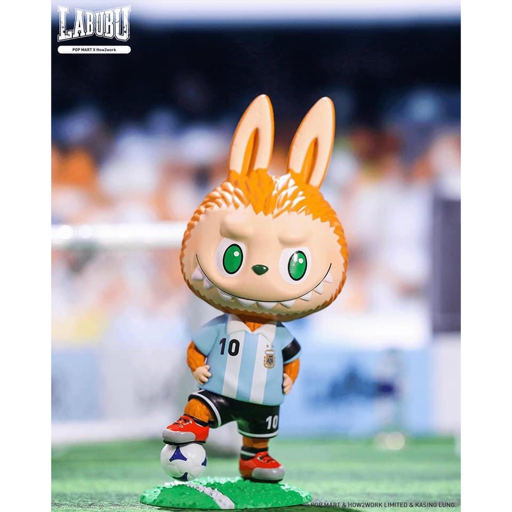 [ตัวแยก พร้อมส่ง] Labubu - Argentina football team - POPMART How2work ...