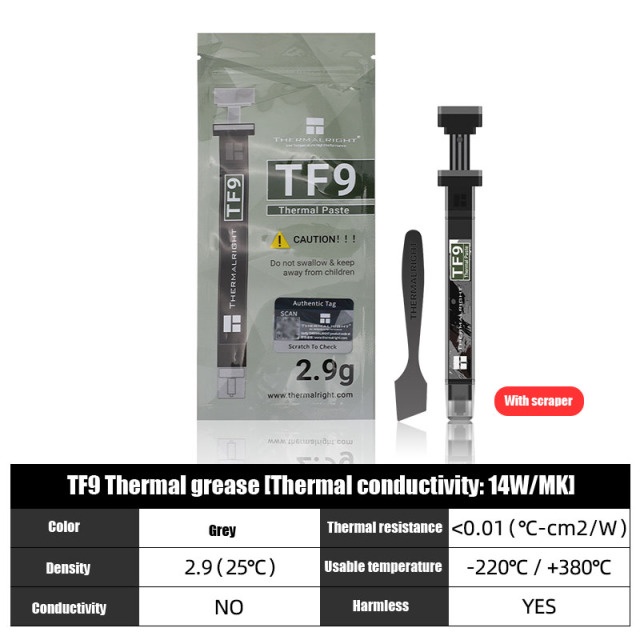 Thermalright TF9 TF8 TF7 TFX Silver King จาระบีระบายความร้อน CPU GPU ...