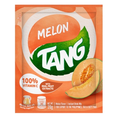 Tang Powdered Juice Melon Litro 20g น้ำเมล่อนแท้ แบบผงชง ทำจากเมล่อนแท้ ...