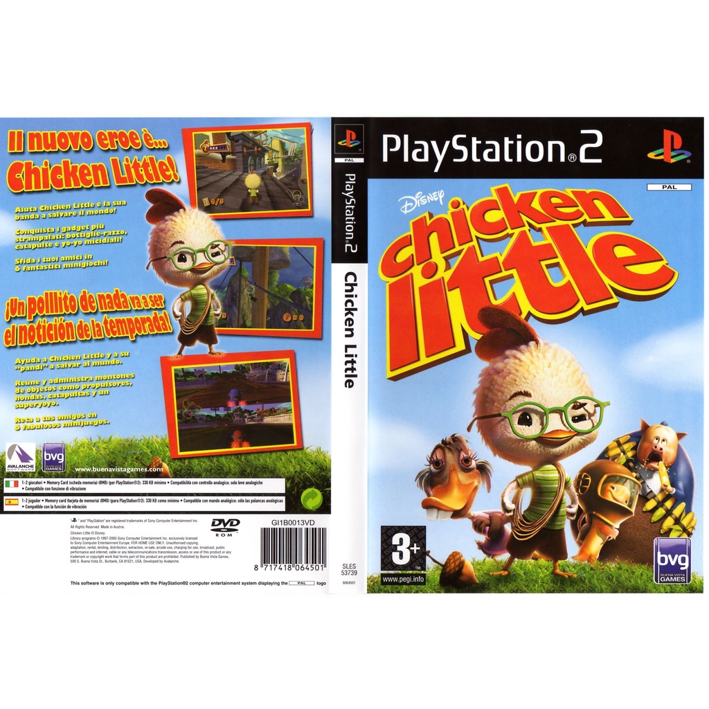 แผ่นเกมส์ PS2 Disney's Chicken Little คุณภาพ ส่งไว (DVD) | Shopee Thailand