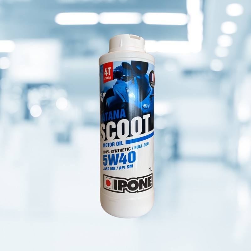น้ำมันเครื่องสำหรับเวสป้า Ipone Katana Scoot 5W-40 for Vespa | Shopee ...