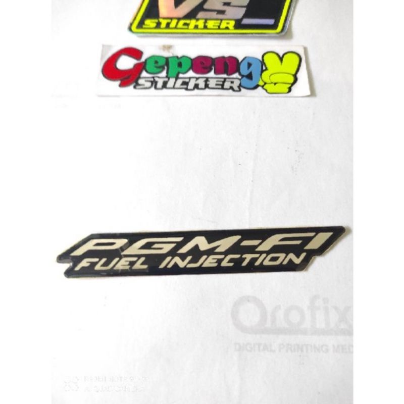 โลโก้ตราสัญลักษณ์นูน PGM FI FUEL INJECTION รถจักรยานยนต์ HONDA VARIO ...