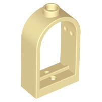 [Window] ชิ้นส่วนเลโก้ Lego Part Window 1 x 2 x 2 2/3 with Rounded Top ...