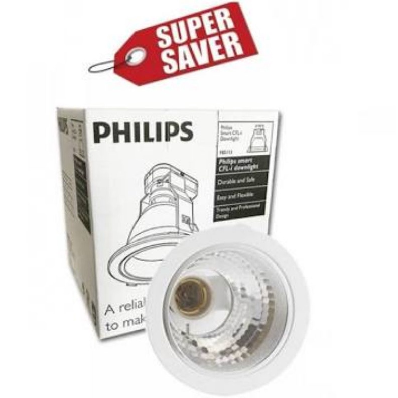 Philips โคมไฟ ดาวน์ไลท์ ฝังฝ้า ฟิลิปส์ ขั้ว E27 FBS111 4" /FBS115 5 ...