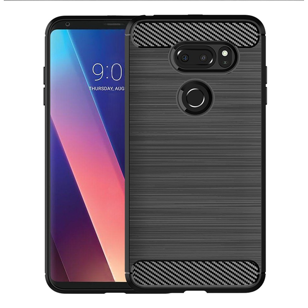 Lg G6 / G7 / G8 / V30 / V40 / V50 / V60 / G8X / V50S / Velvet /LG X6 เคสลายคาร์บอนป้องกัน ...