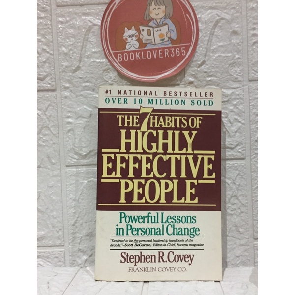 The 7 Habits of Highly Effective People (Eng) Steven R. Covey | Shopee ...