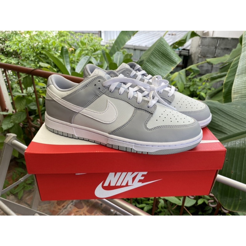 Nike dunk low two tone grey white | Shopee Thailand