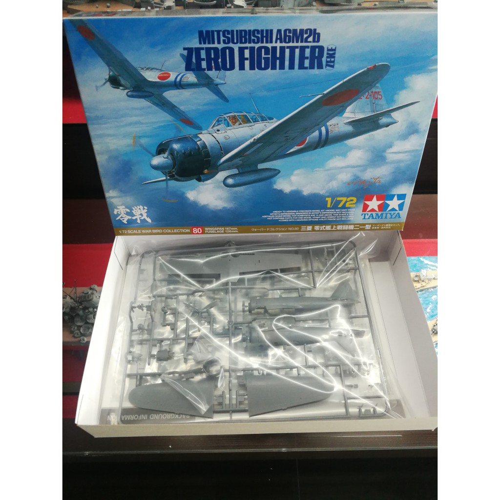โมเดลเครื่องบินประกอบ Tamiya 1/72 TA60780 Mitsubishi A6M Zero Type 21 ...