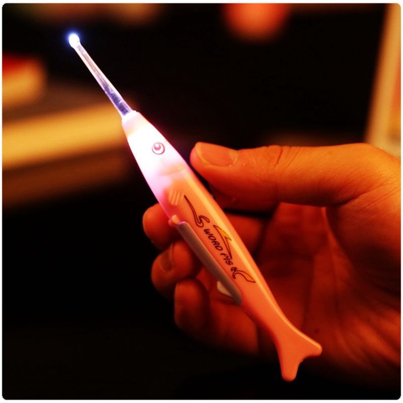 ไม้แคะหูมีแสงไฟ LED ที่แคะหูแบบมีไฟ LED Ear Pick Remover Tool Baby LED ...