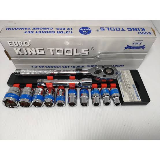 เครื่องมือช่าง Euro king tool DR SOCKET SET 12 PCS เครื่องมือช่าง Euro ...