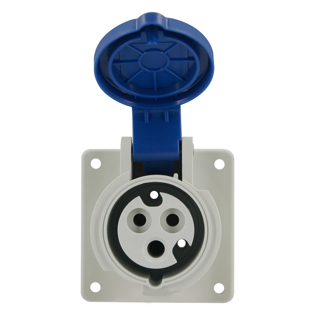 Safe-T-Cut Smart : Panel Mounted Socket (IP44) 2P+E : Straight 3P ...