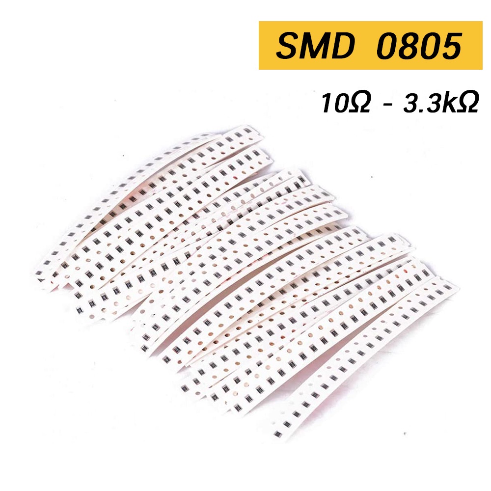 (24 ตัว) ตัวต้านทาน 0805 ±5% 10 Ω - 3.3kΩ Resistor SMD SMT R R0805 ...