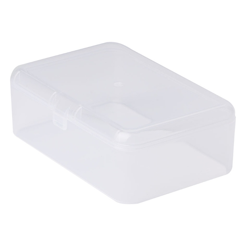 Rectangular Plastic Clear Transparent Storage Box Collection Container ...