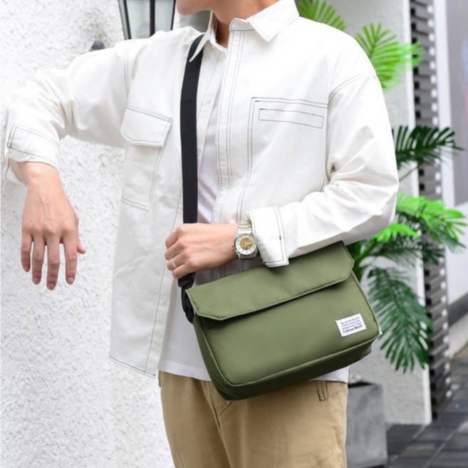 ifashionbag(IF1659) กระเป๋าสะพายสะพายไหล่ สำหรับผู้ชาย/ผู้หญิง(ไม่มีซิป ...