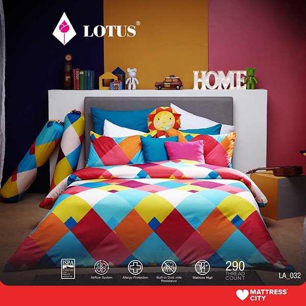 LOTUS ผ้านวม ขนาด 100x90 นิ้ว รุ่น Aura Print รหัส LA 032 | Shopee Thailand