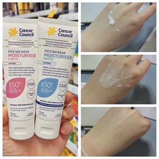 ครีมกันแดด Cancer Council Face Day Wear Moisturizer SPF 50+ UVA UVB 75ml ของแท้ นำเข้าจาก ...