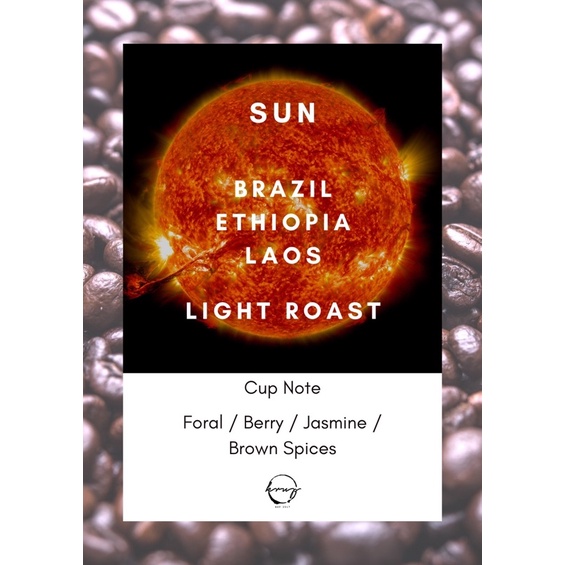 เมล็ดกาแฟ “SUN BLEND” LIGHT ROAST ขนาด 250 กรัม | Shopee Thailand