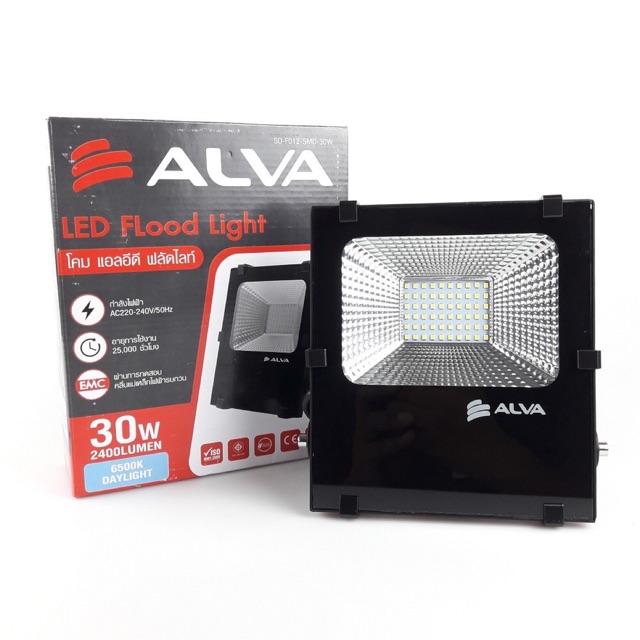 โคมสปอร์ตไลท์ LED Alva 30W เดย์ไลท์/วอร์มไวท์ | Shopee Thailand