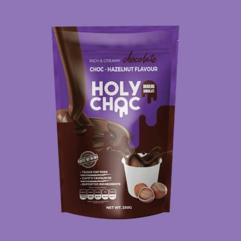HOLY CHOC DRINKING MINT&HAZELNUTS CHOCOLATE ผงชงช็อกโกแลตแท้ รสมิ้นต์ ...