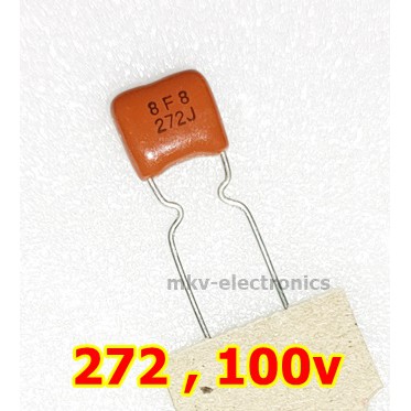 272J , 100V (10ตัว) , 272 , Mylar Capacitor ไมล่าร์ | Shopee Thailand