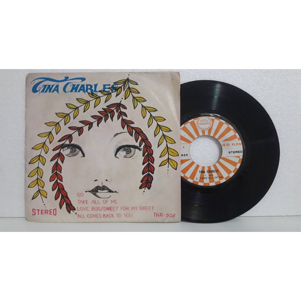 GO - TINA CHARLES (TRK 526) แผ่นเสียง แผ่นเล็ก 7 นิ้ว สปีด 45rpm (Royal ...
