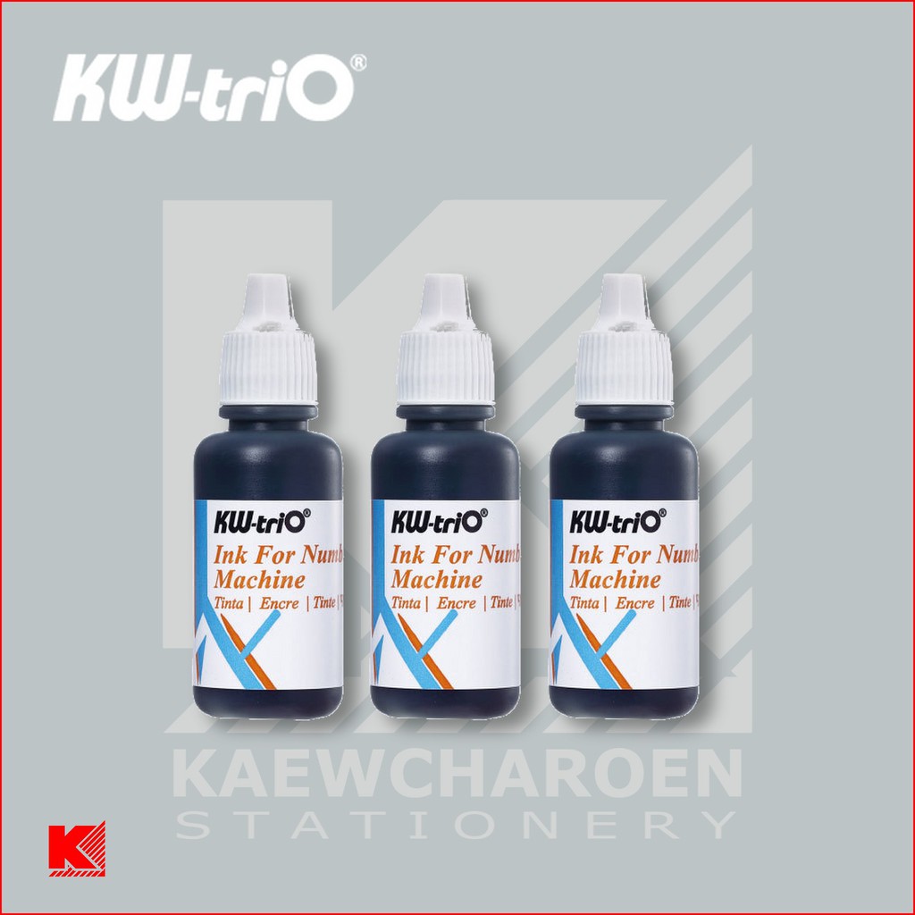 หมึกเติม เครื่องรันนิ่ง KW-trio Metal numbering Machine Ink | Shopee ...