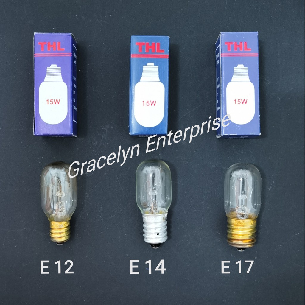 หลอดไฟติดตู้เย็น 15W E12 E14 E17 10 ชิ้น | Shopee Thailand
