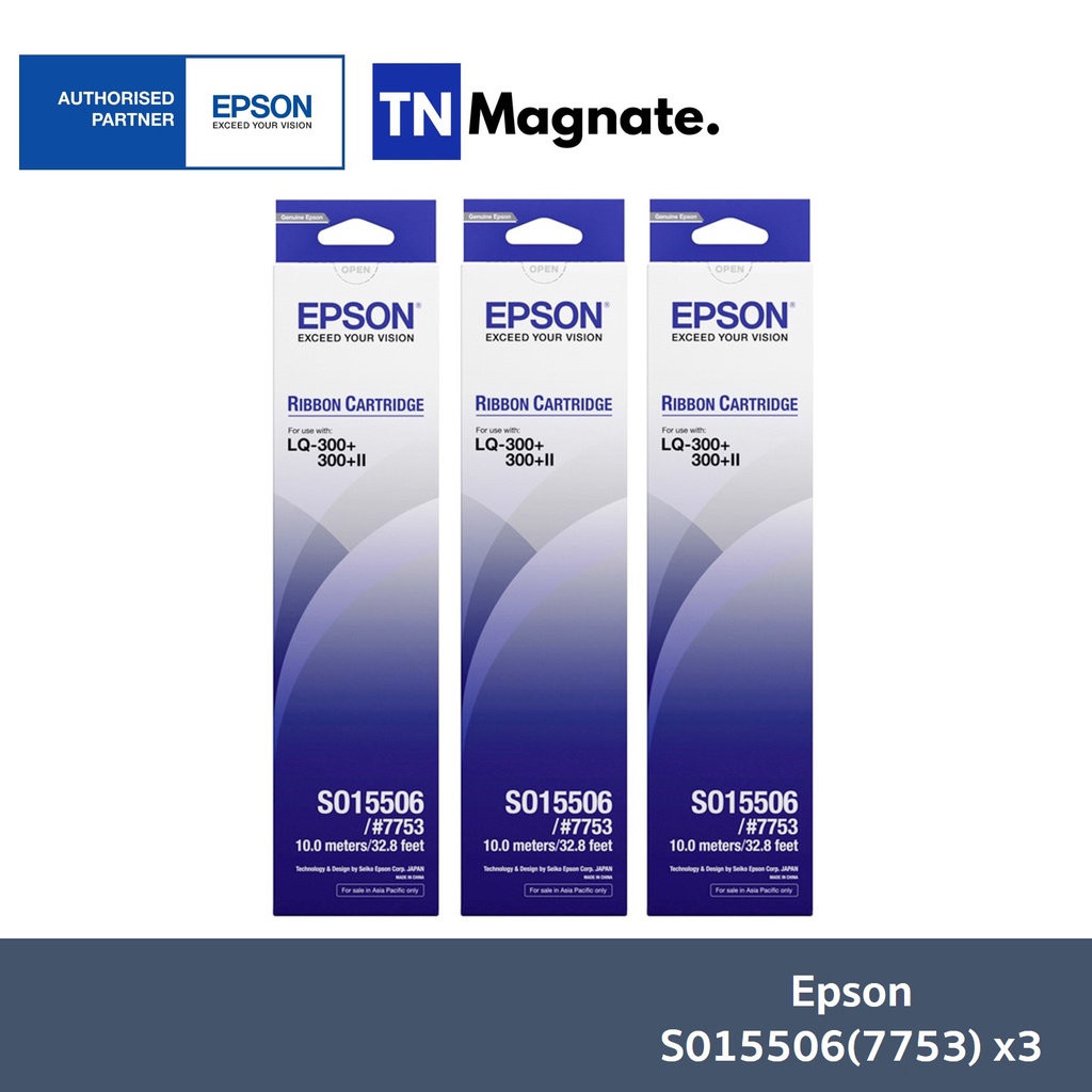 [ตลับผ้าหมึก] EPSON S015506 Ribbon Cartridge x3 | Shopee Thailand