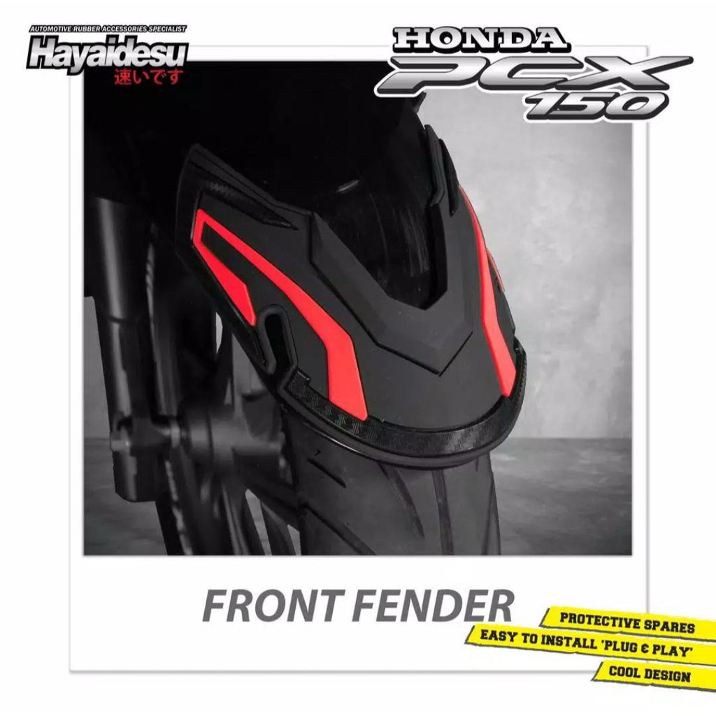 ฝาครอบป้องกันบังโคลนหน้า Honda PCX 150 Carbon Variation Decal อุปกรณ์ ...