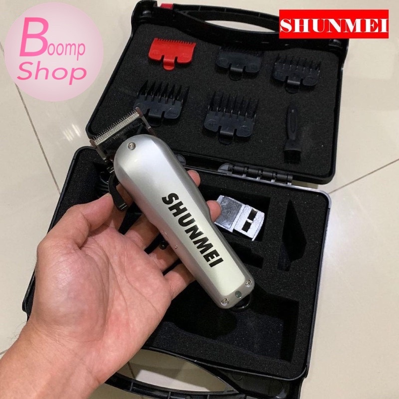 Boomp shop แบตตาเลี่ยน ไร้สาย ตัดผม SHUNMEI 808A | Shopee Thailand