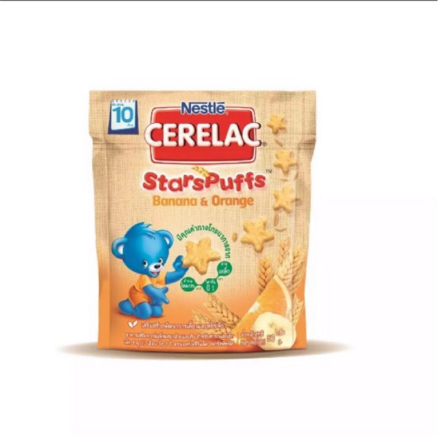โละสต้อก ขนมเด็กวัยคลาน ปกติ 99 บาท Nestlé Cerelac star puffs รส Banana ...