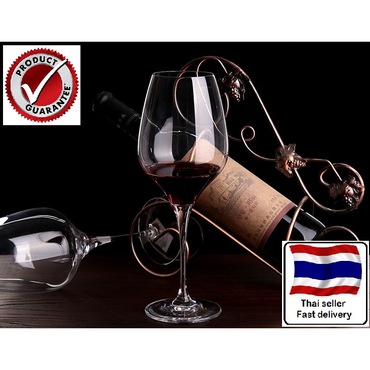 6 pcs Lead free crystal wine glasses , XL size 234 mm high, Red wine ...