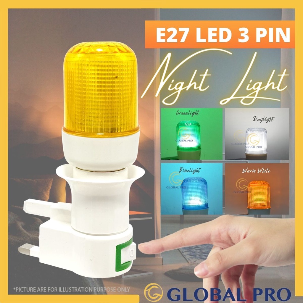 [DUAL Bulb Set] หลอดไฟ Led E27 พร้อมปลั๊กสวิตช์ ES27 3 pin LES-312 | Shopee Thailand