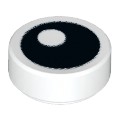 [602] ชิ้นส่วนเลโก้ Lego Part Tile, Round 1 x 1 with Black Eye ...