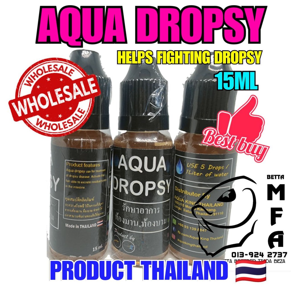 Aqua DROPSY - รถสําหรับ NENAS SCALE DISEASES, DROPSY, ขนาดใหญ่ SMACHI, ปลา DIFFICULT | Shopee ...