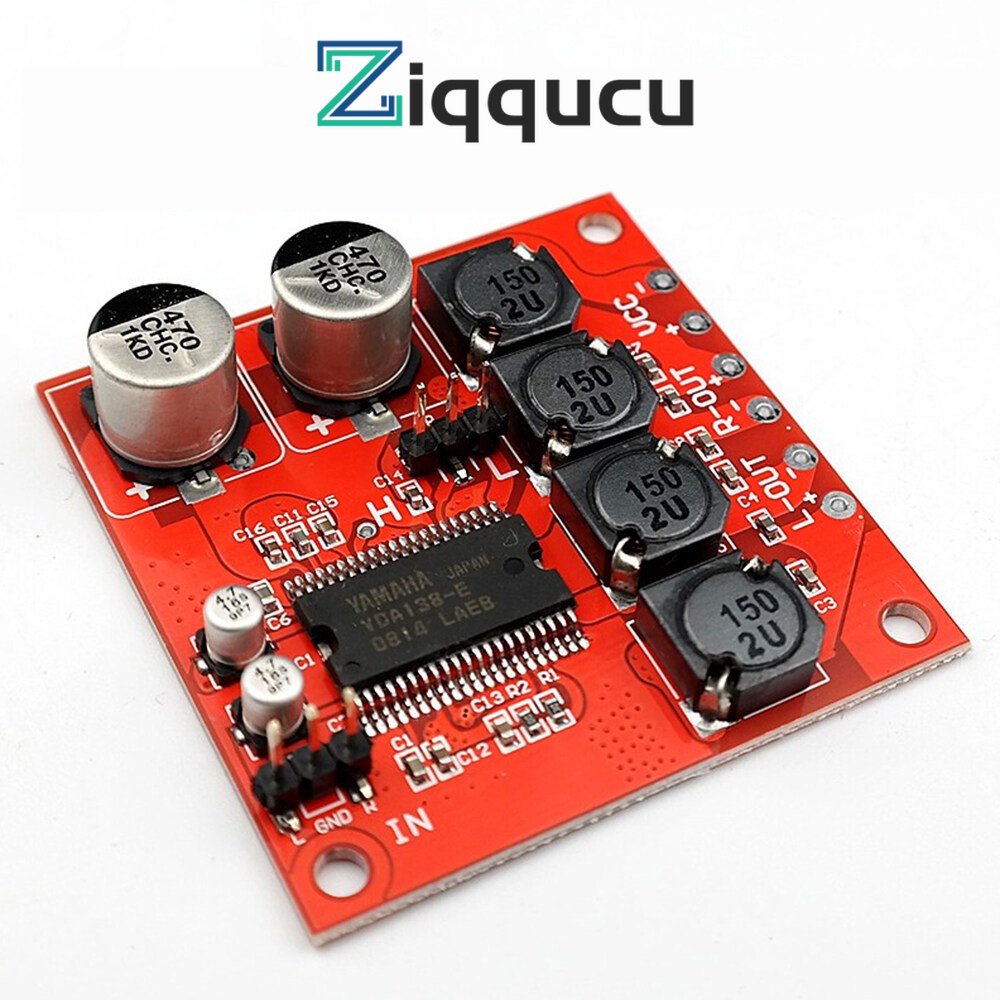 ZIQQUCU YDA138-E บอร์ดขยายเสียงดิจิทัล DC 12V TA2024 TA2020 | Shopee Thailand